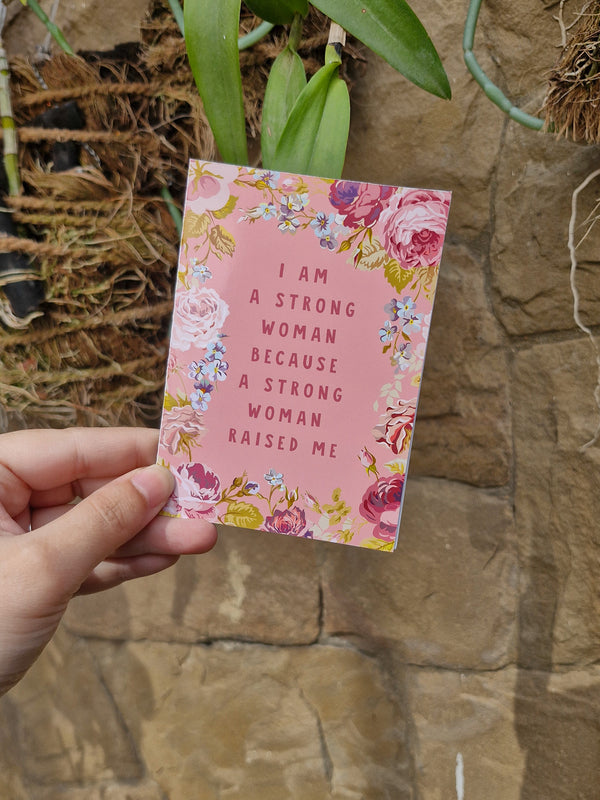 I am a Strong Woman - Greeting Card – Firefly