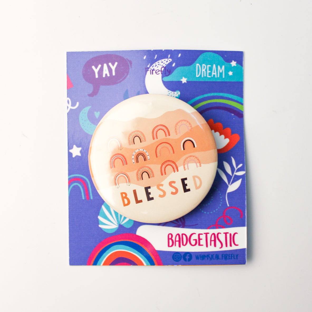 Boho Blessed Badge – Firefly